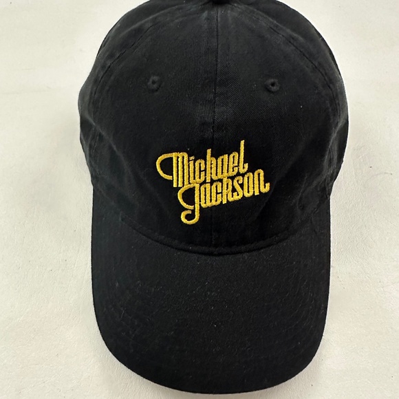 Michael Jackson | Accessories | Michael Jackson Logo Black Baseball Cap ...